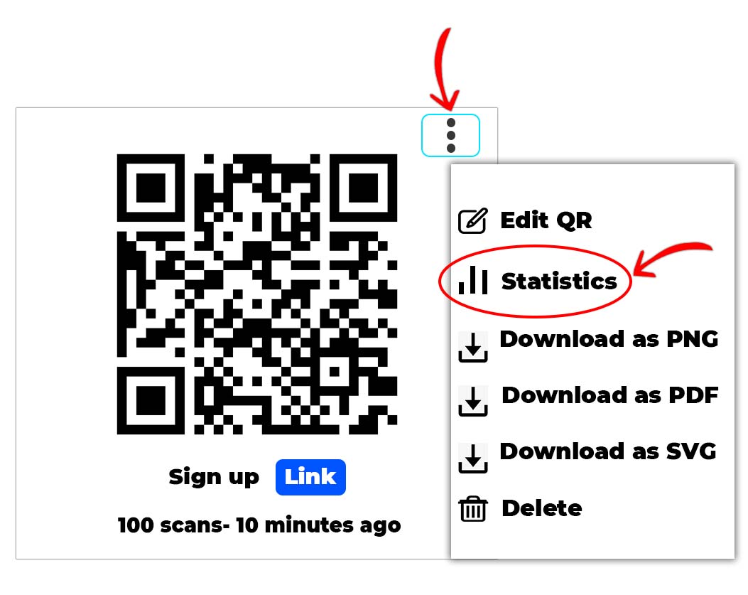 Create trackable QR Codes - Showrtner